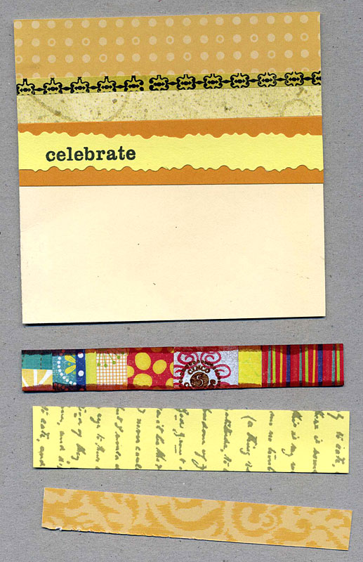 Making Greeting Cards From Scrap Papers - Carolyn Hasenfratz Design
