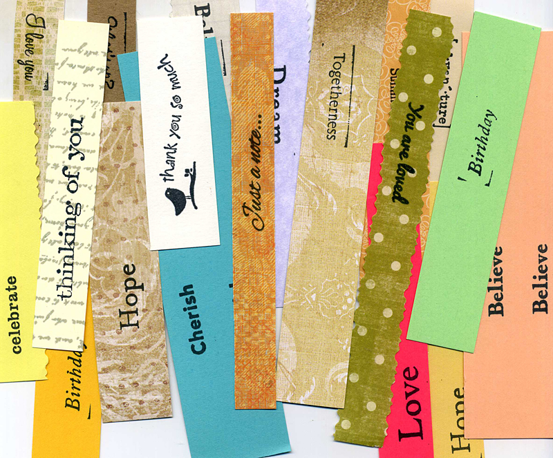 Making Greeting Cards From Scrap Papers - Carolyn Hasenfratz Design